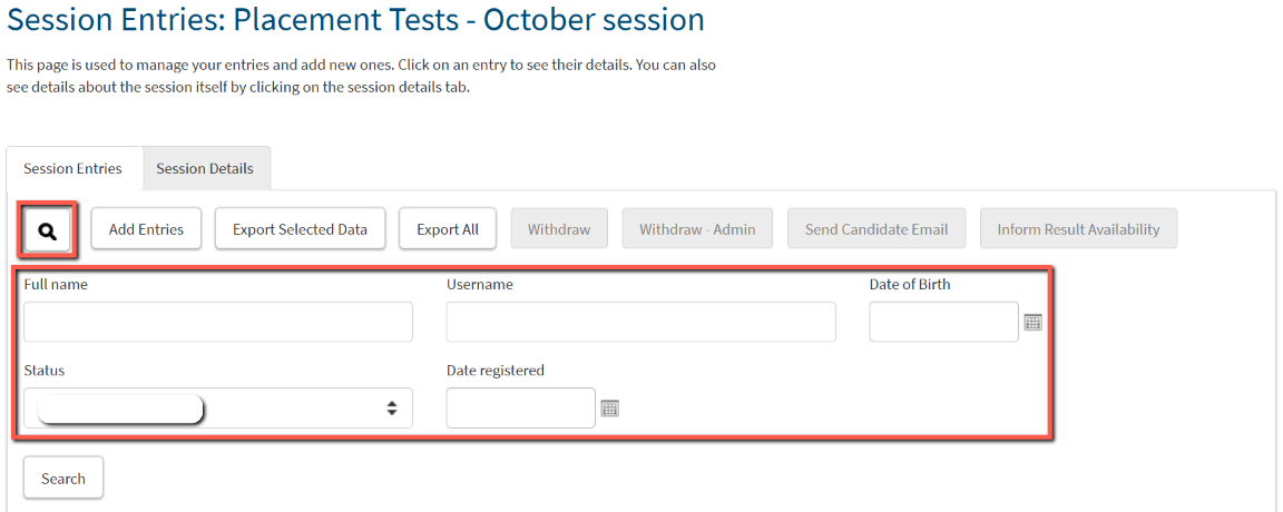 Cambridge English Placement Test (CEPT) - How to Search for Sessions ...