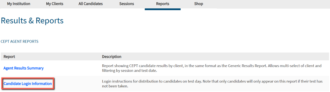 Cambridge English Placement Test (CEPT) - How to use the Candidate ...
