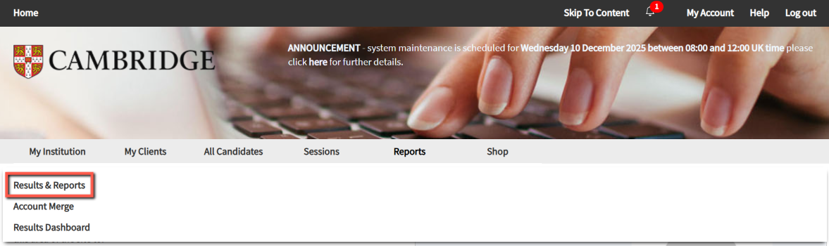 Cambridge English Placement Test (CEPT) - How to use the Candidate ...
